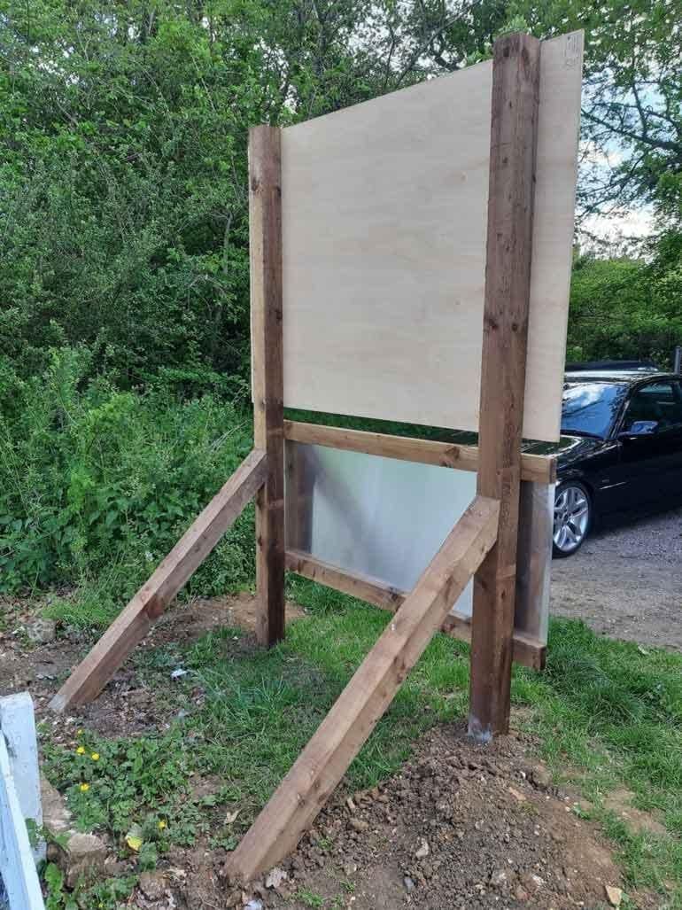 Changeable Fixtures Board with removeable letters for local sports clubs